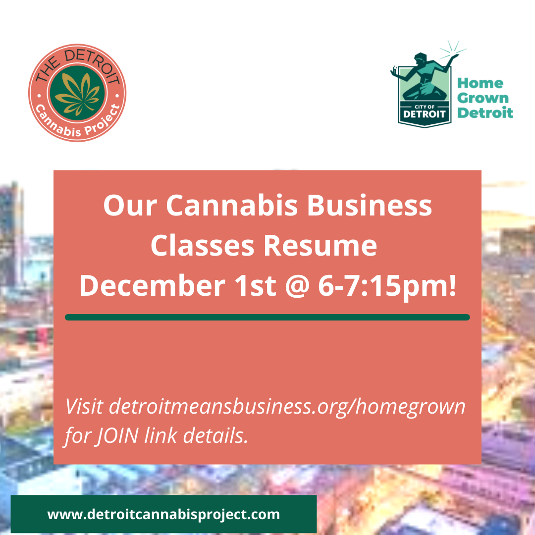 Detroit Cannabis Project Business Classes | City of Detroit