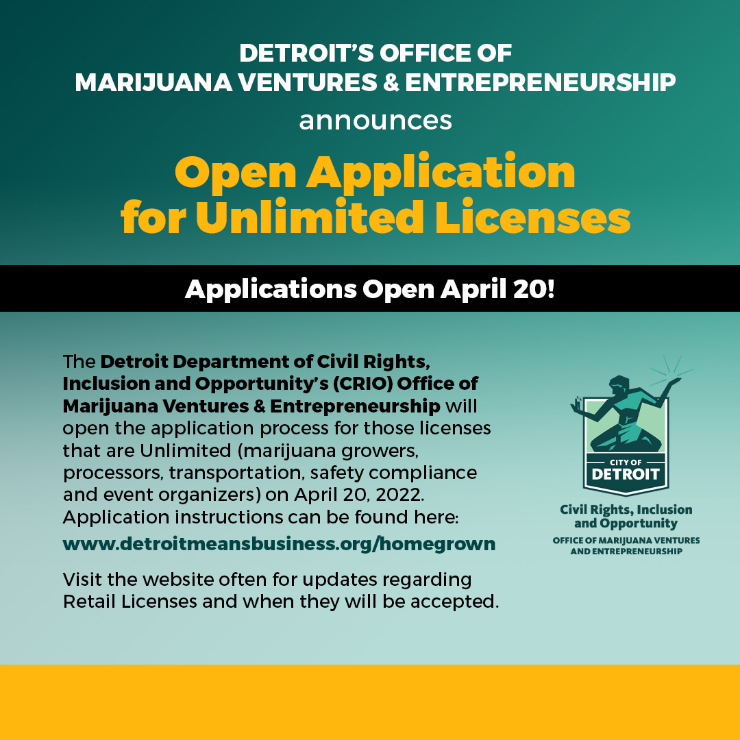 Detroit’s Office of Marijuana Ventures & Entrepreneurship Announces ...