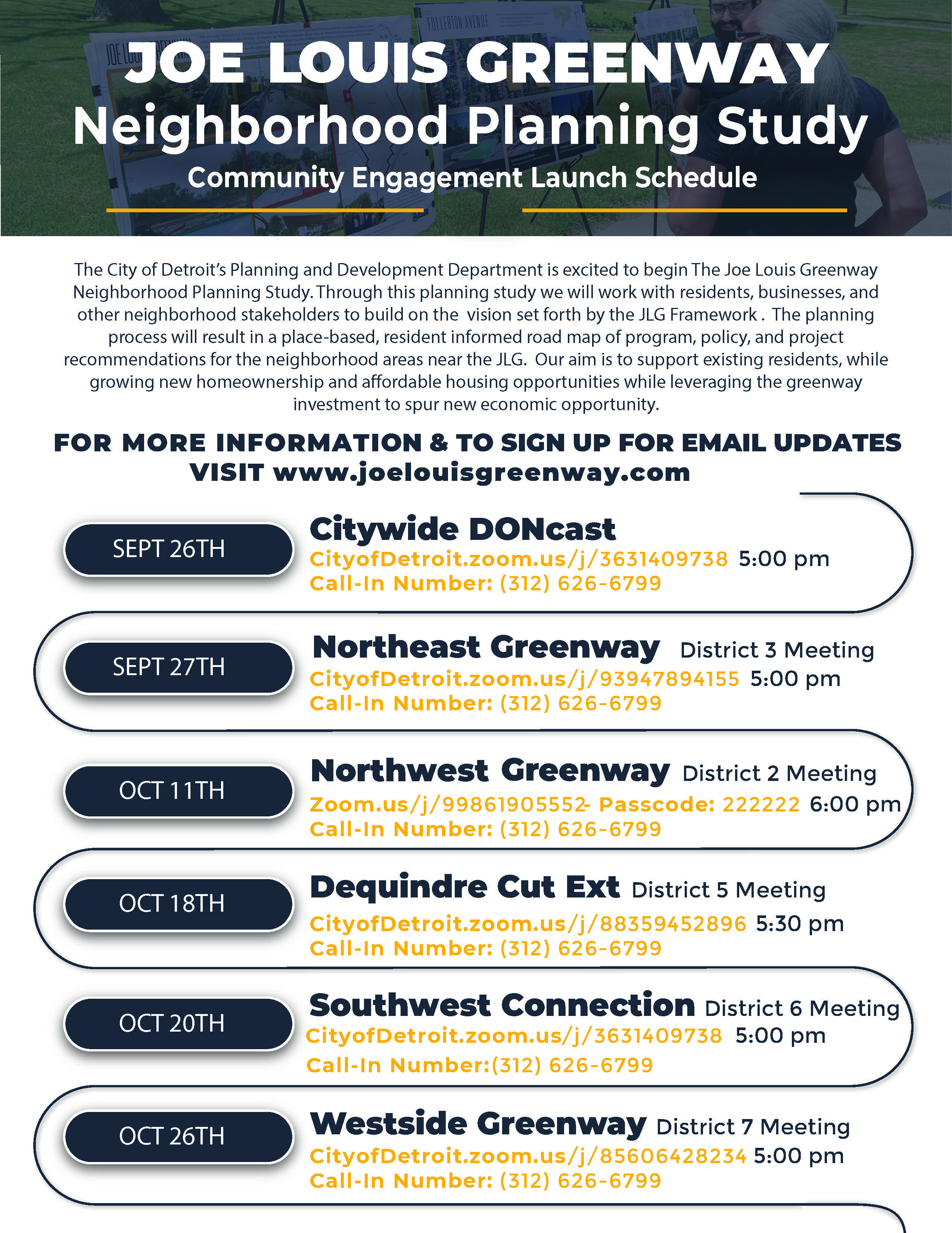 Joe Louis Greenway Neighborhood Planning Study | City of Detroit