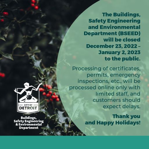 Buildings, Safety Engineering, and Environmental Department | City of ...