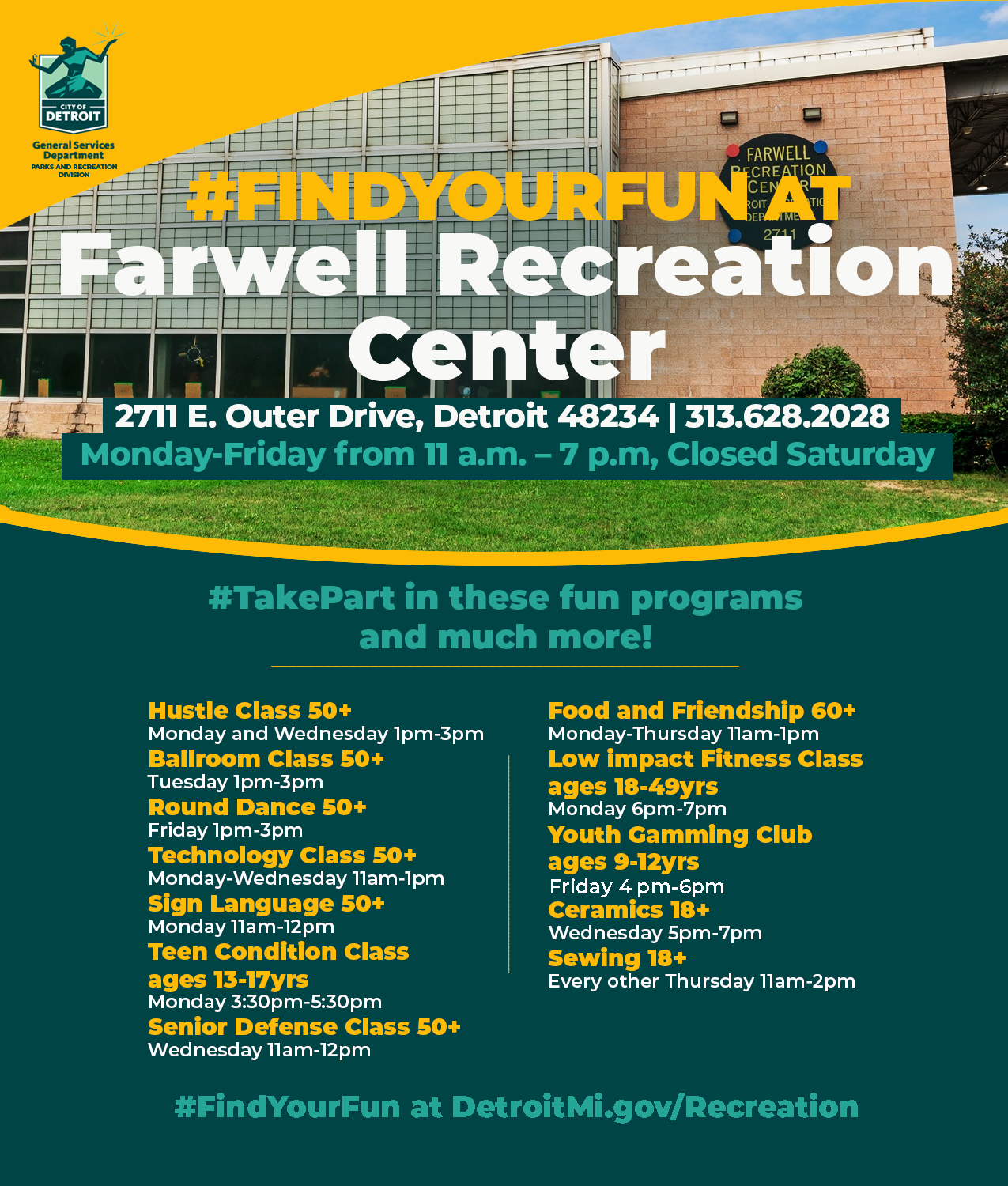 Farwell Recreation Center | City of Detroit