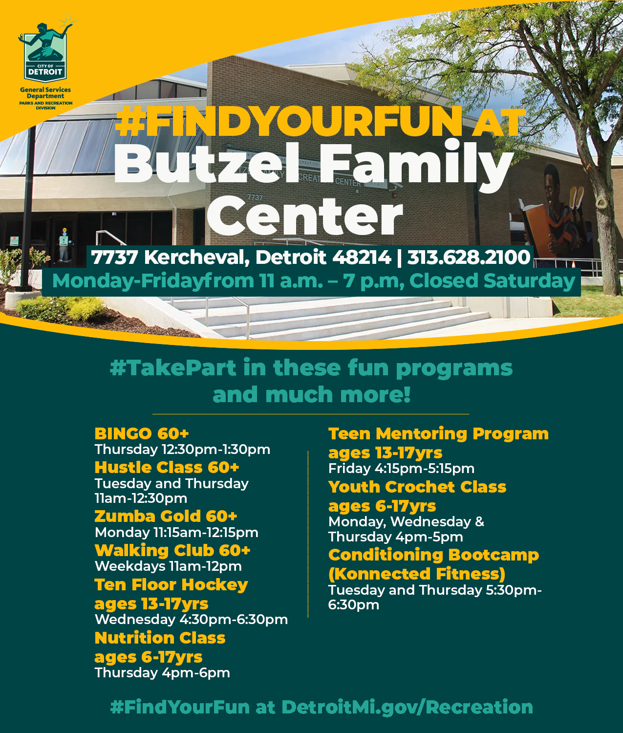 Butzel Family Center | City of Detroit