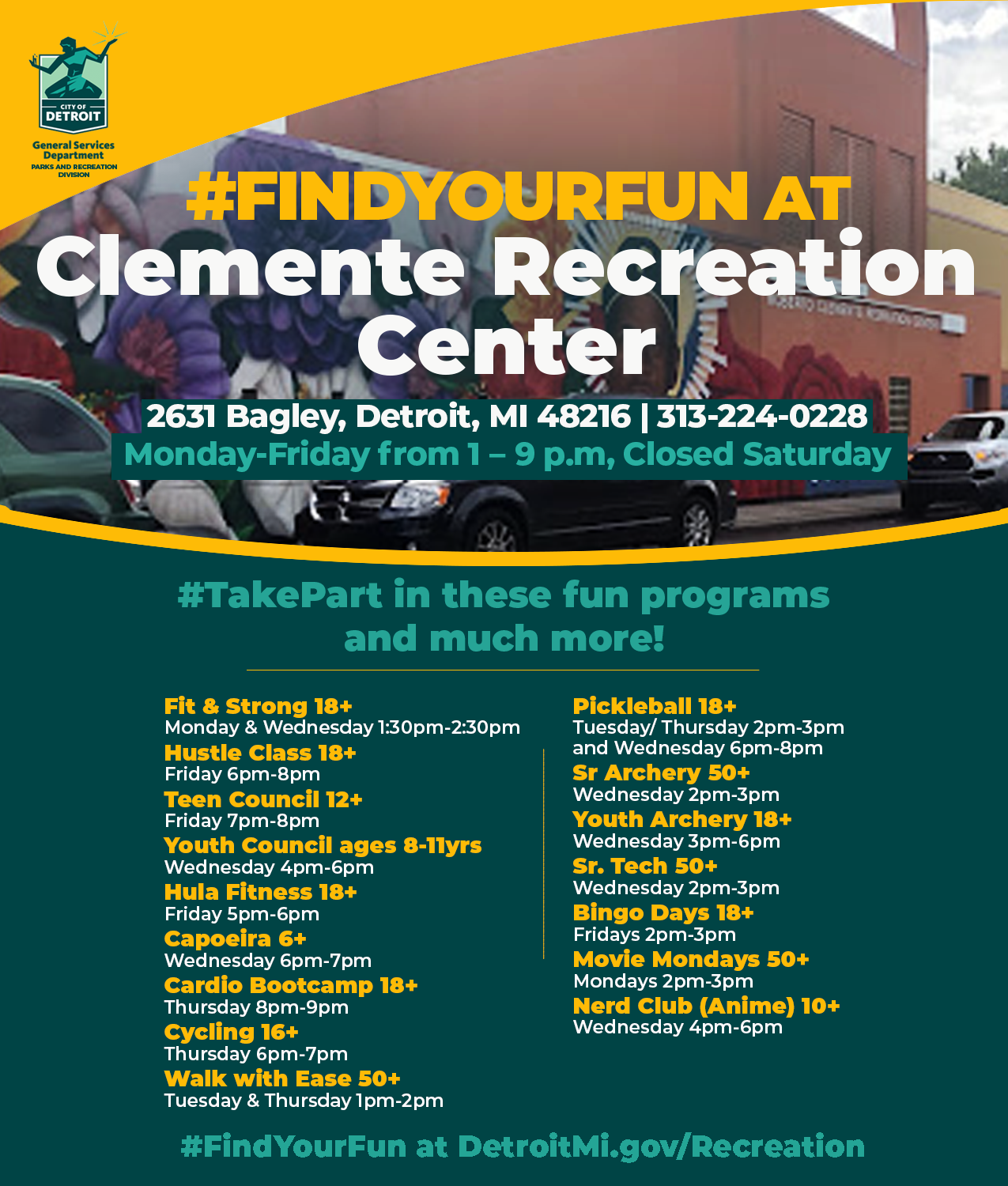 Clemente Recreation Center | City of Detroit