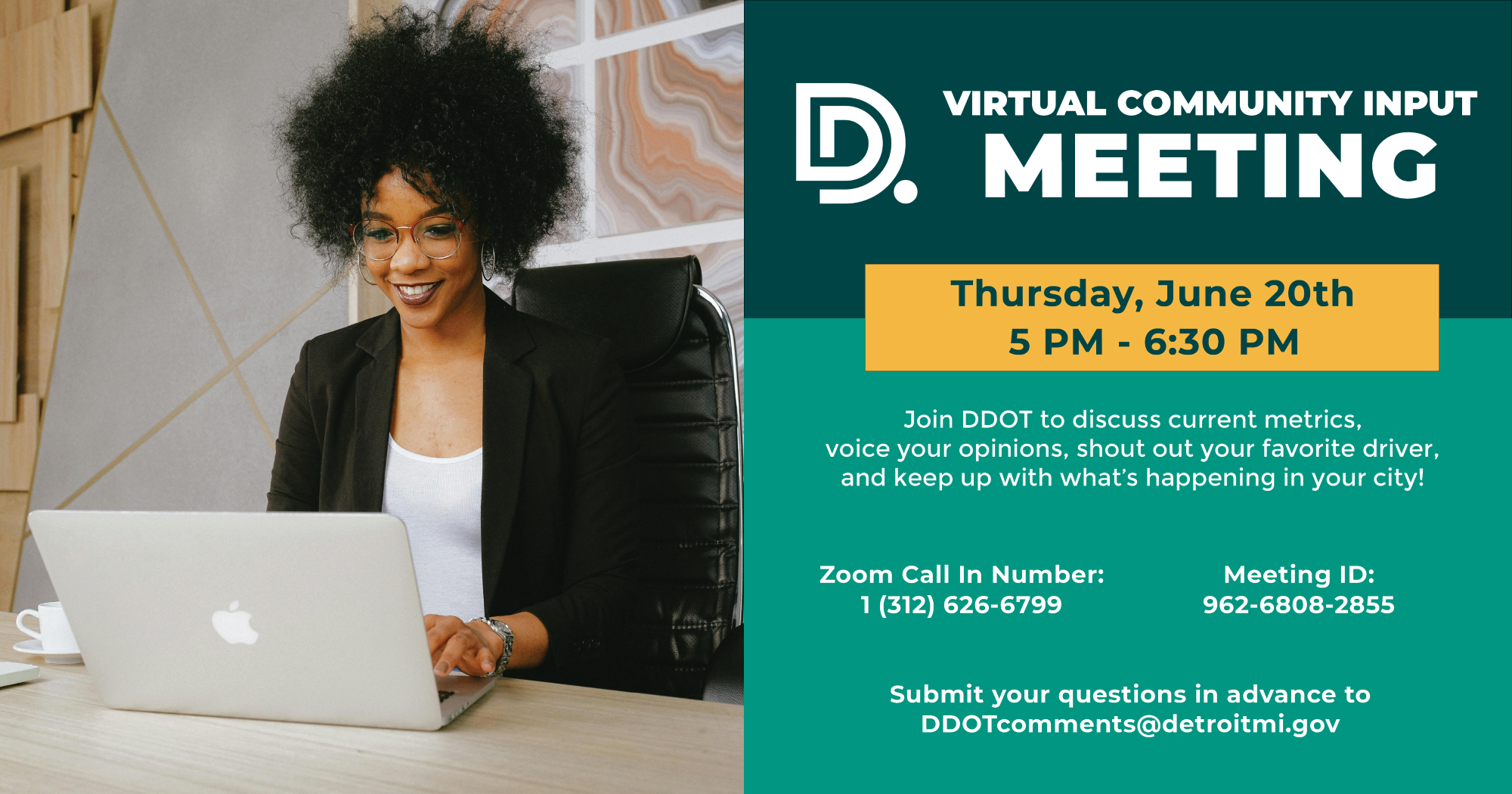 DDOT Virtual Community Input Meeting 6-20-24 | City of Detroit