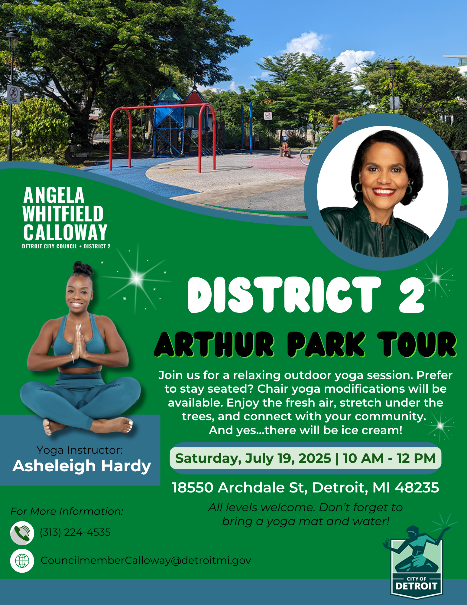 District 2 Yoga in the Park | City of Detroit
