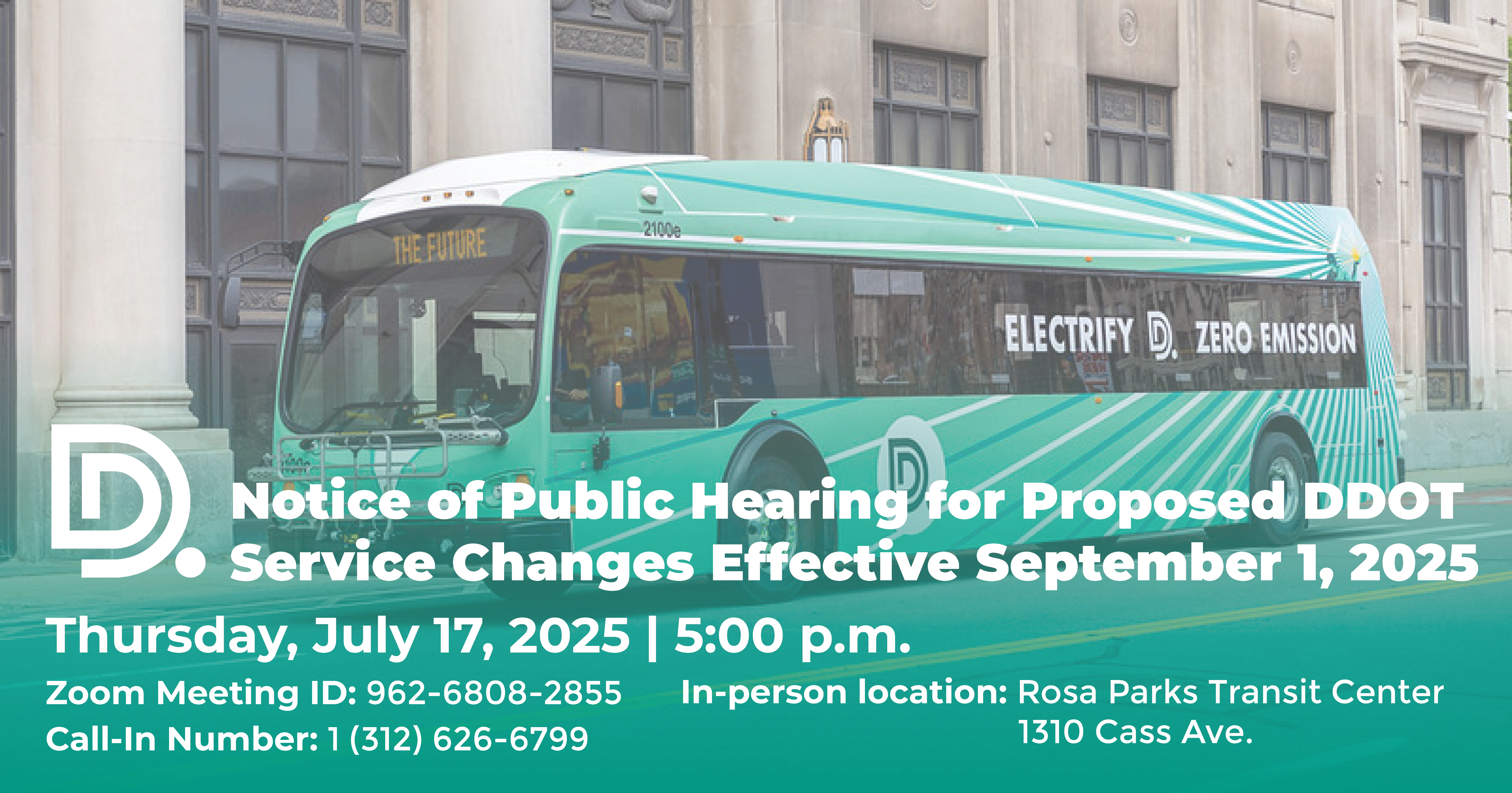 DDOT Public Hearing and Community Input Meeting 7-17-25 | City of Detroit